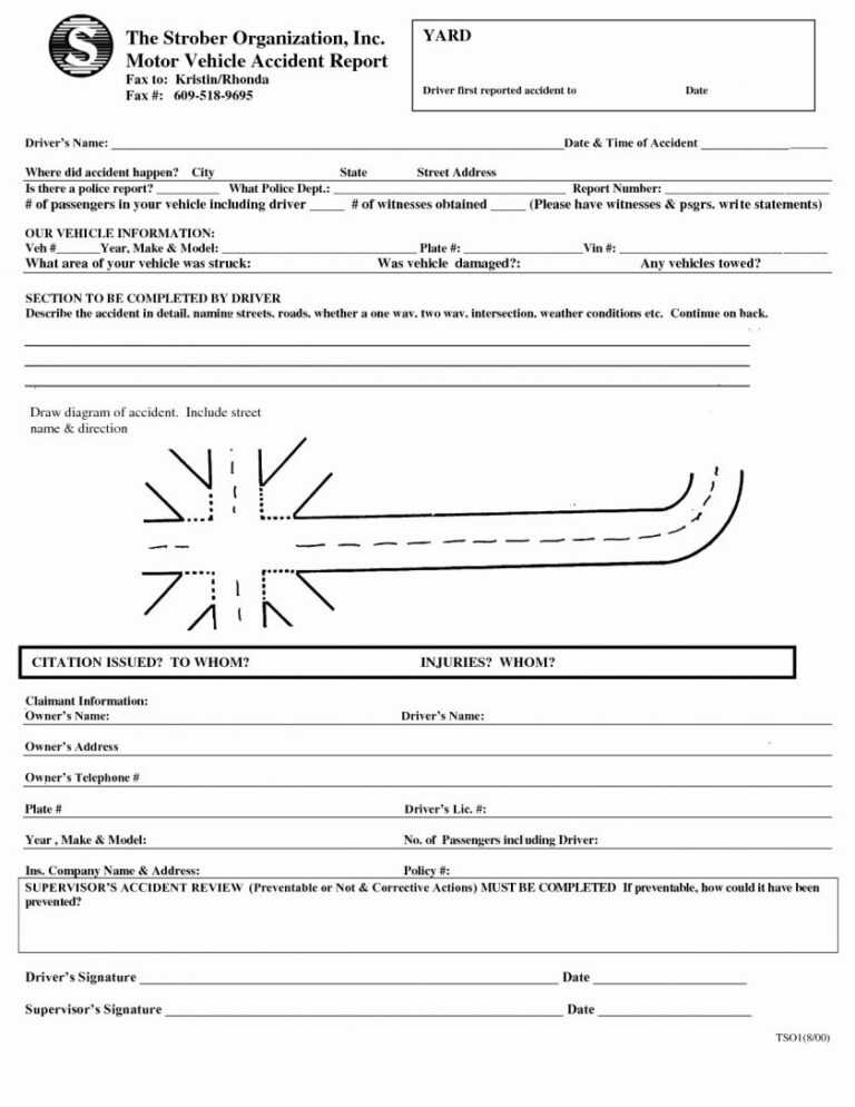 017 Accident Report Forms Template Awesome Incident Form Dmv throughout ...