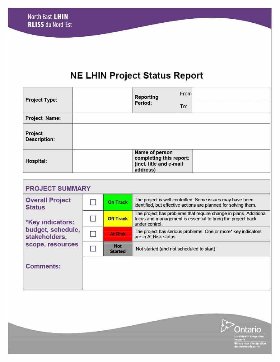 Weekly Status Report Format Excel Download Project Management Templates 