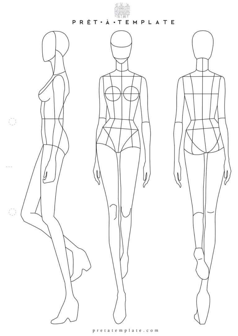 Fashion Model Sketch Template At Paintingvalley Pertaining To Blank 