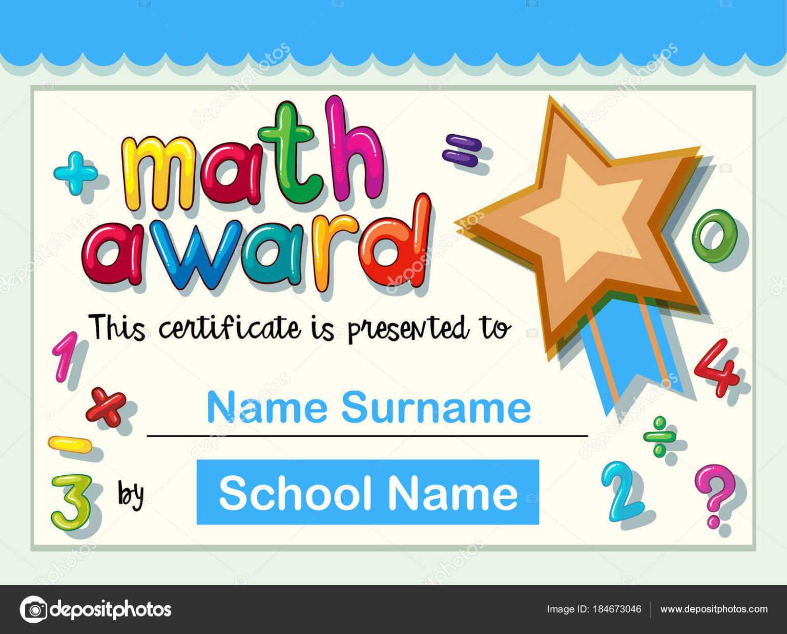 Gold Star Certificate Template | Certificate Template For throughout ...